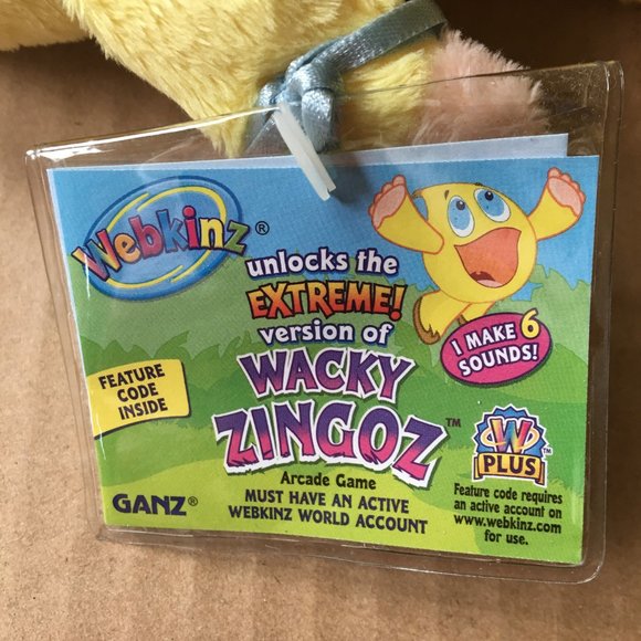 webkinz | Toys | Rare Retired Webkinz Wacky Zingoz Bnwt | Poshmark